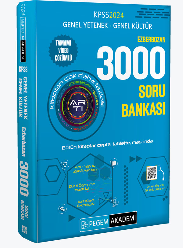 Pegem 2024 KPSS Genel Yetenek Genel Kültür Ezberbozan 3000 Soru Bankası Pegem 2024 KPSS Genel Yetenek Genel Kültür Ezberbozan 3000 Soru Bankası